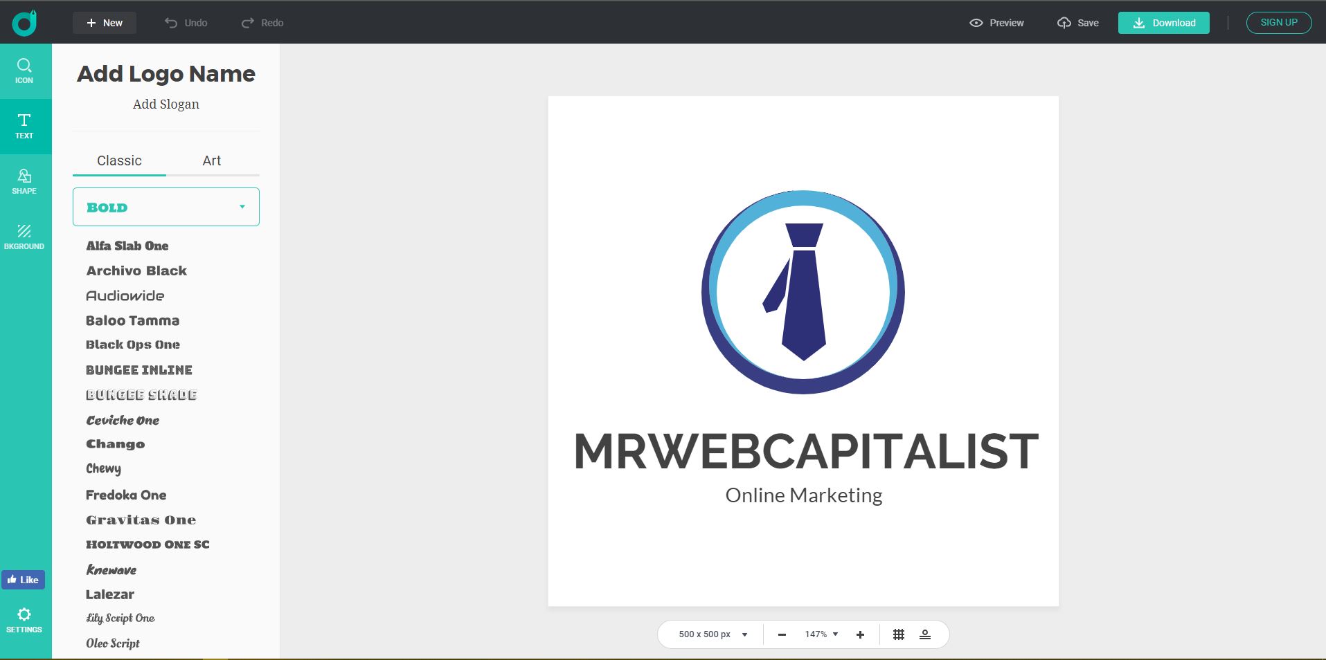 The Fastest and Best Way to Get a Logo - DesignEvo Review | Mr. Web ...